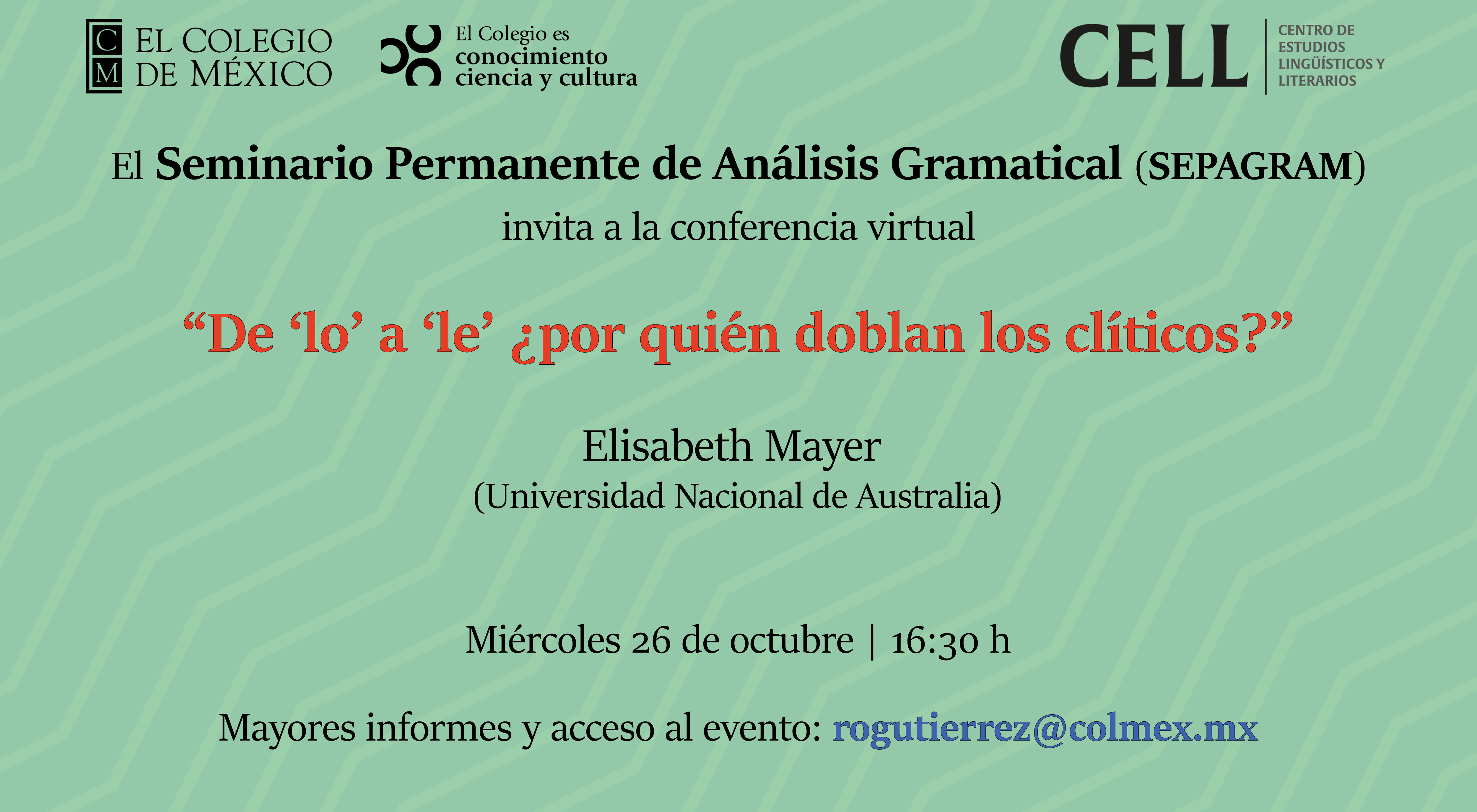 Agenda Colmex | El Colegio de México A.C.